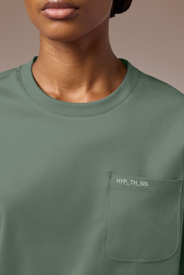 Hypothesis Women’s 1-Pocket Crew Neck Sweatshirt, Nursing Sweatshirts