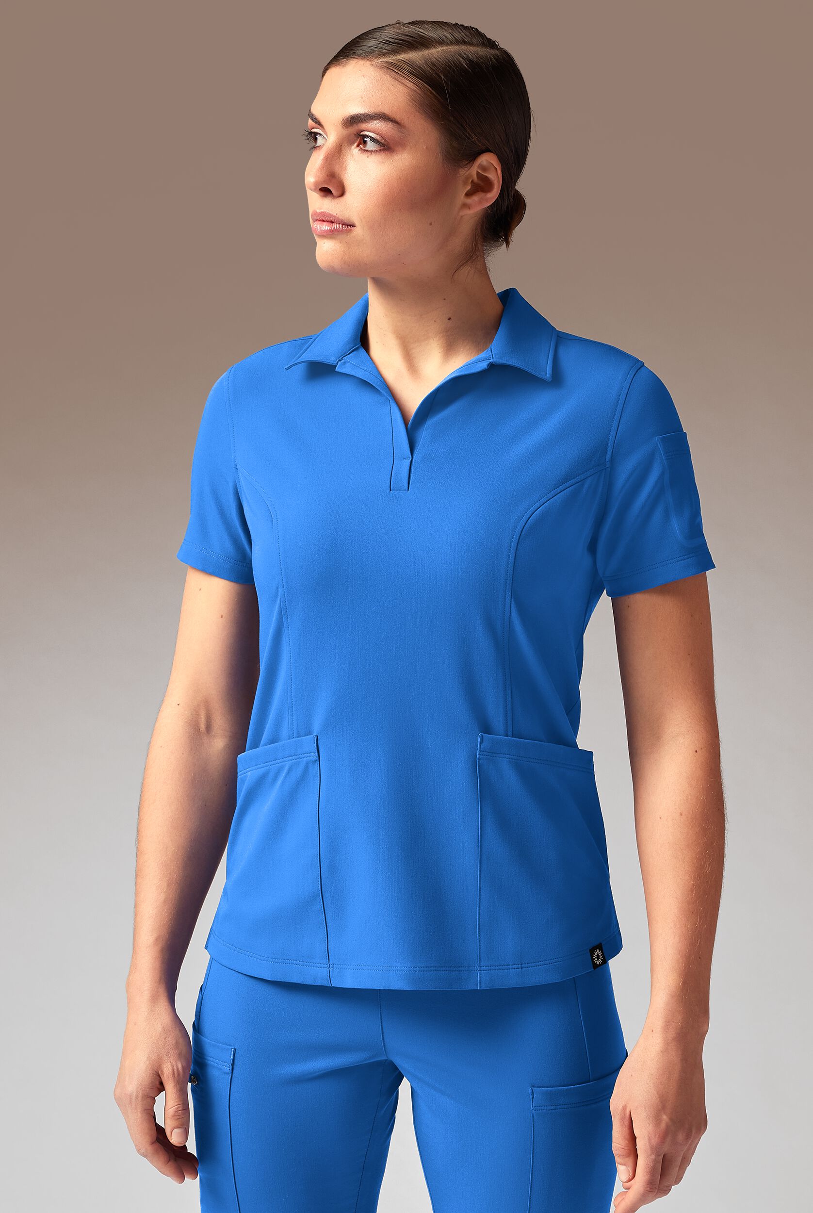 Hypothesis Women's Open Front Polo Scrub Top, Nursing Polos